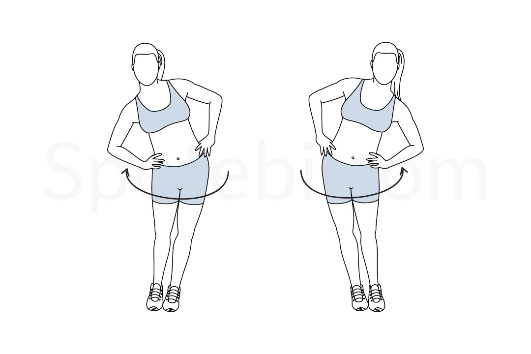 Hip Circles | Illustrated Exercise Guide Hip Circles | Illustrated Exercise Guide
