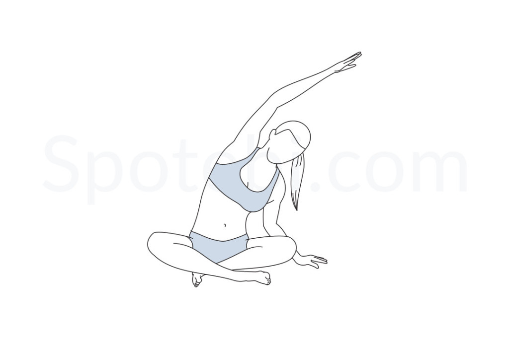 Seated Side Bend Pose | Parsva Sukhasana