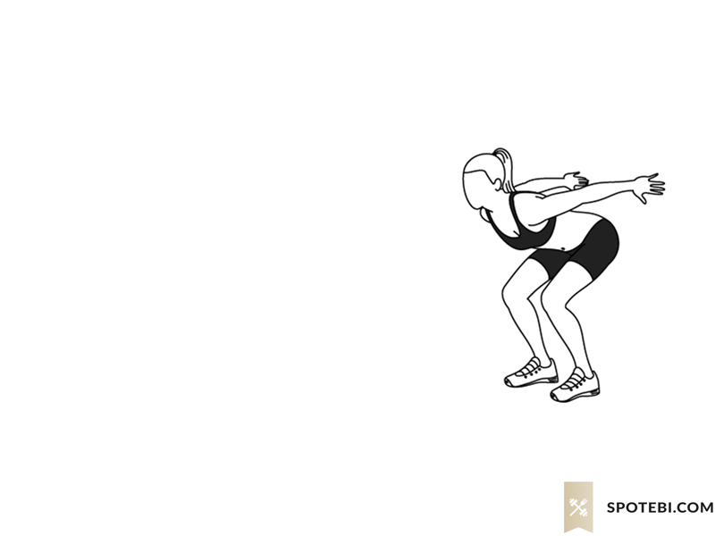 Forward Jump Shuffle Back | Illustrated Exercise Guide Forward Jump Shuffle Back | Illustrated Exercise Guide