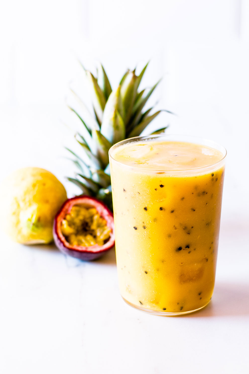 Passion Fruit, Mango & Pineapple Tropical Smoothie Passion Fruit, Mango & Pineapple Tropical Smoothie